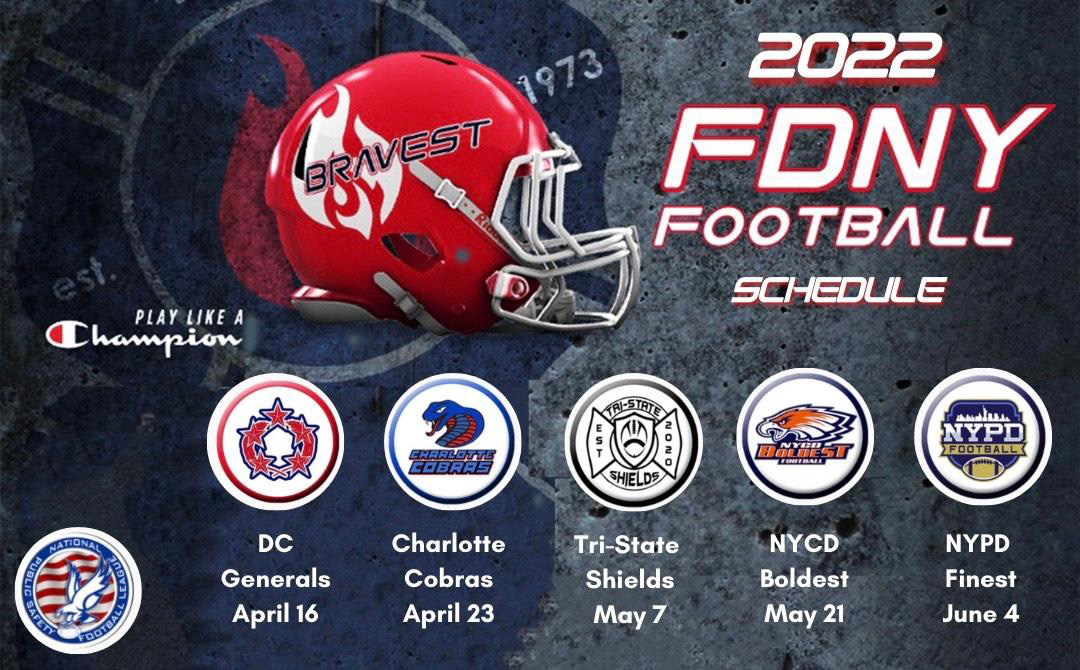 Bravest Football Team - FDNY - Schedule
